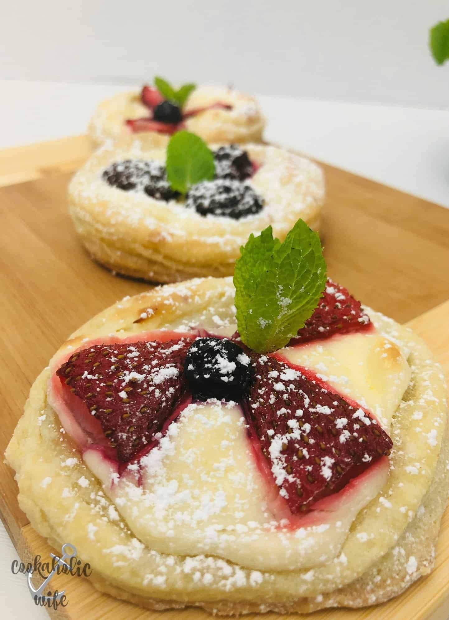 Mixed Berry Cheese Danish - Cookaholic Wife