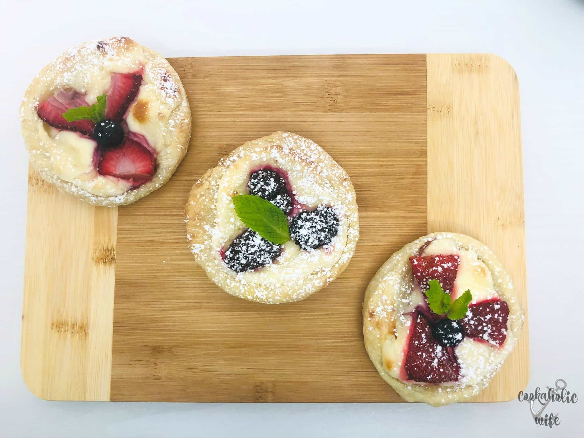 Mixed Berry Cheese Danish - Cookaholic Wife