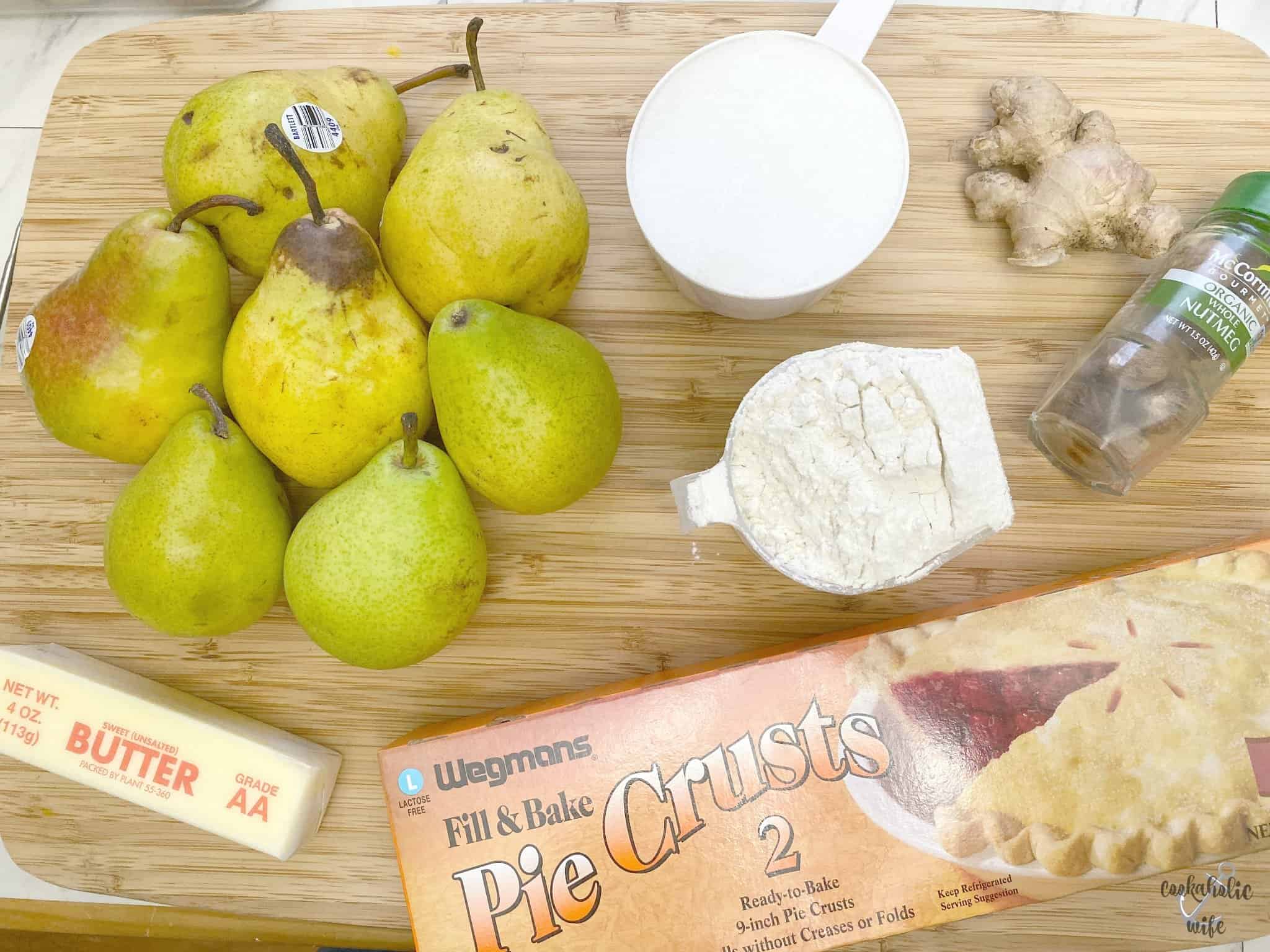 Pear Ginger Pie - Cookaholic Wife