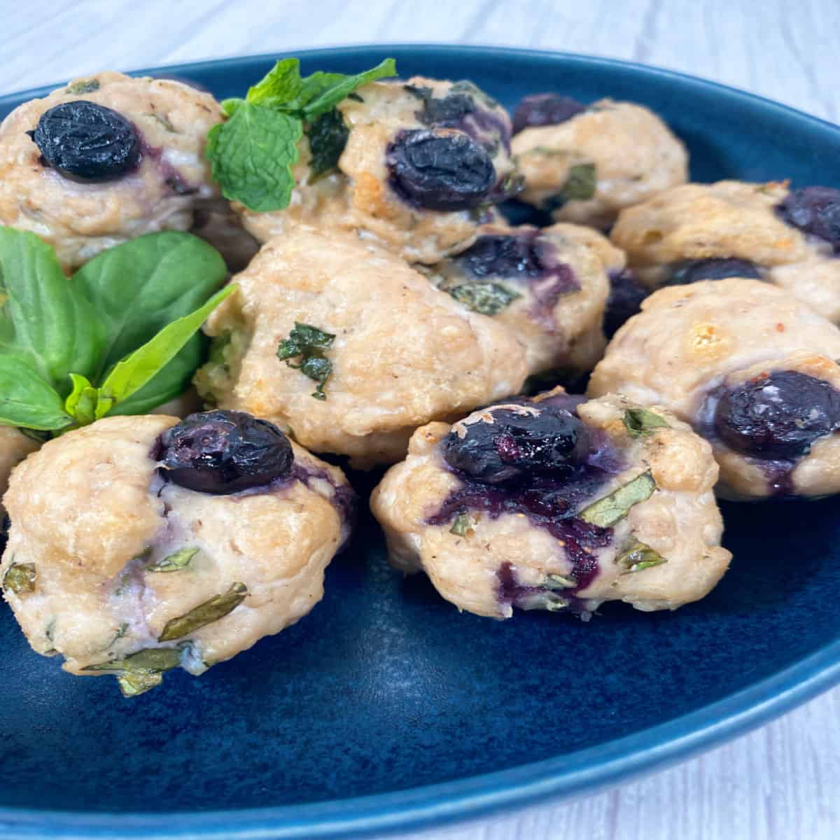 Blueberry Chicken Meatballs - Cookaholic Wife