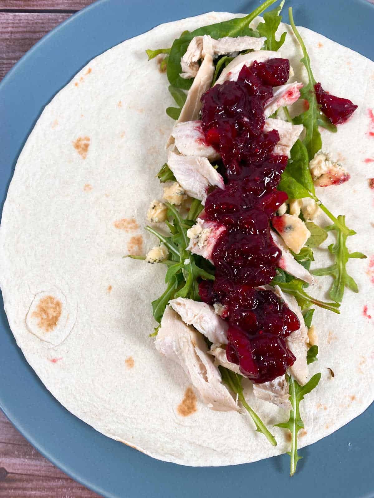 Thanksgiving Turkey Cranberry Wrap - Cookaholic Wife