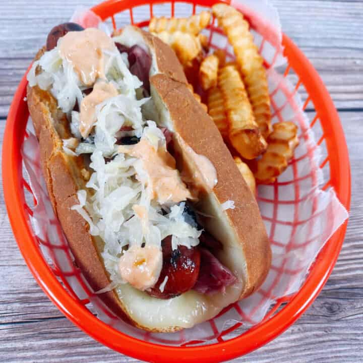 Reuben Hot Dogs - Cookaholic Wife