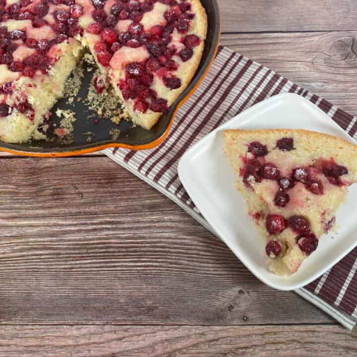 Cranberry Skillet Pancake Cobbler - Cookaholic Wife