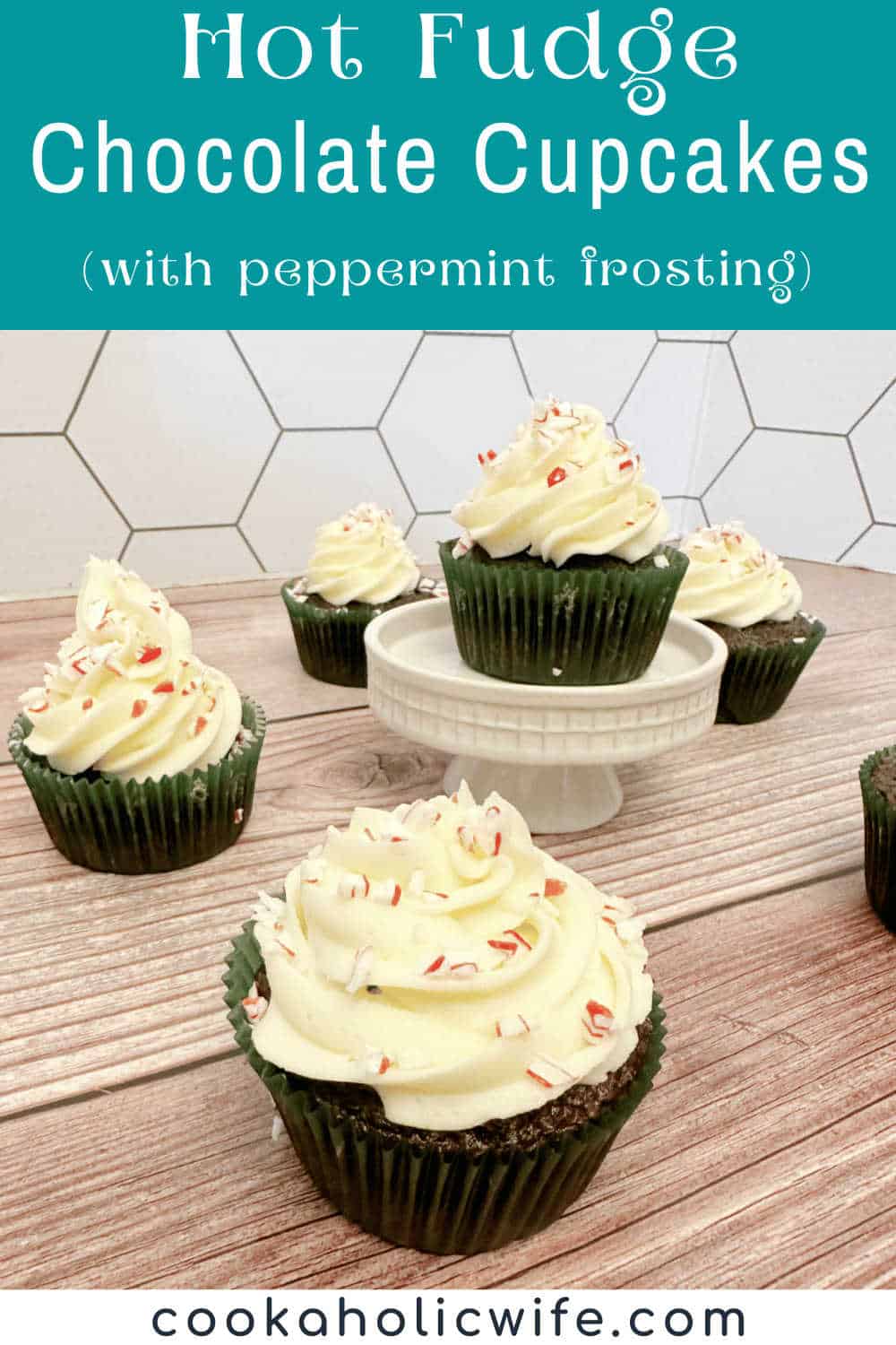 Hot Fudge Chocolate Cupcakes - Cookaholic Wife